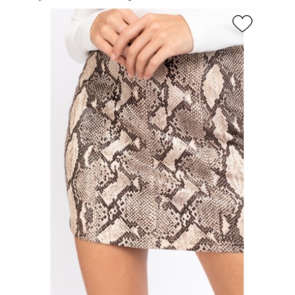 Y&I Clothing | Skirts | Yi Python Mini Skirt | Poshmark